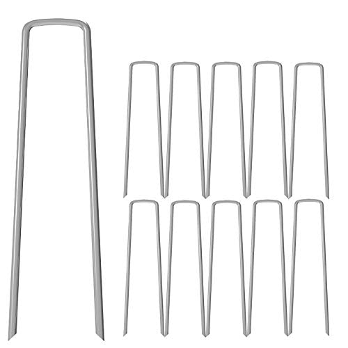 MySit 12" Heavy-Duty Landscape Staples - 11-Gauge Galvanized Steel ...